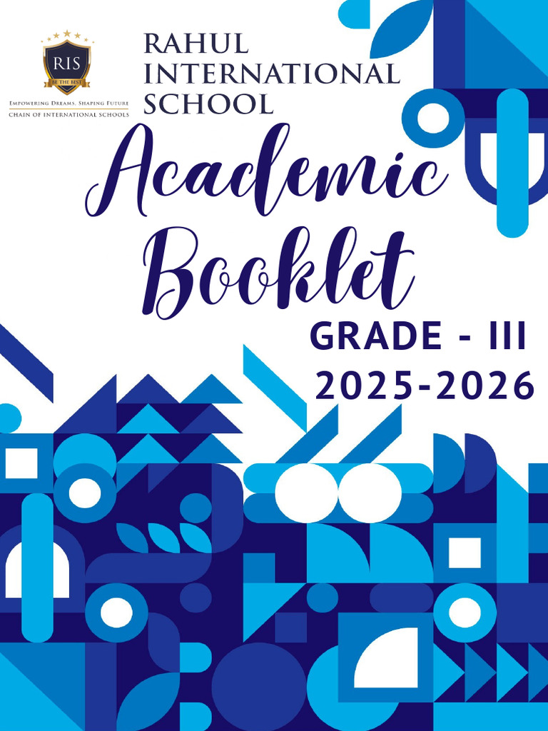 Grade 3 Academic Booklet 2025-2026 | PDF | Grammatical Number | Subject ...