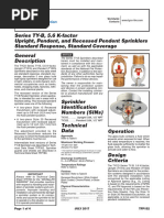 Tyco Ty315, Ty325 | PDF | Fire Sprinkler System