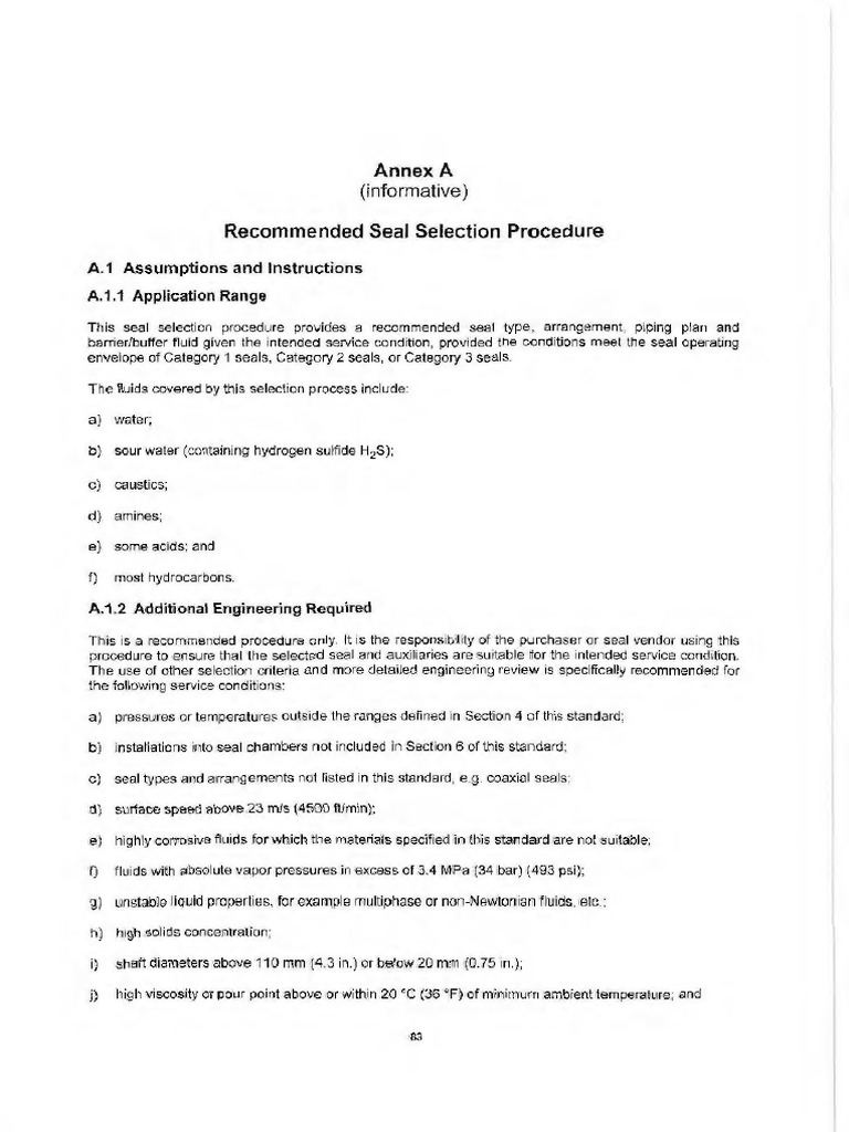 Appendix A Mechanical Seal | PDF | Chemical Process Engineering ...