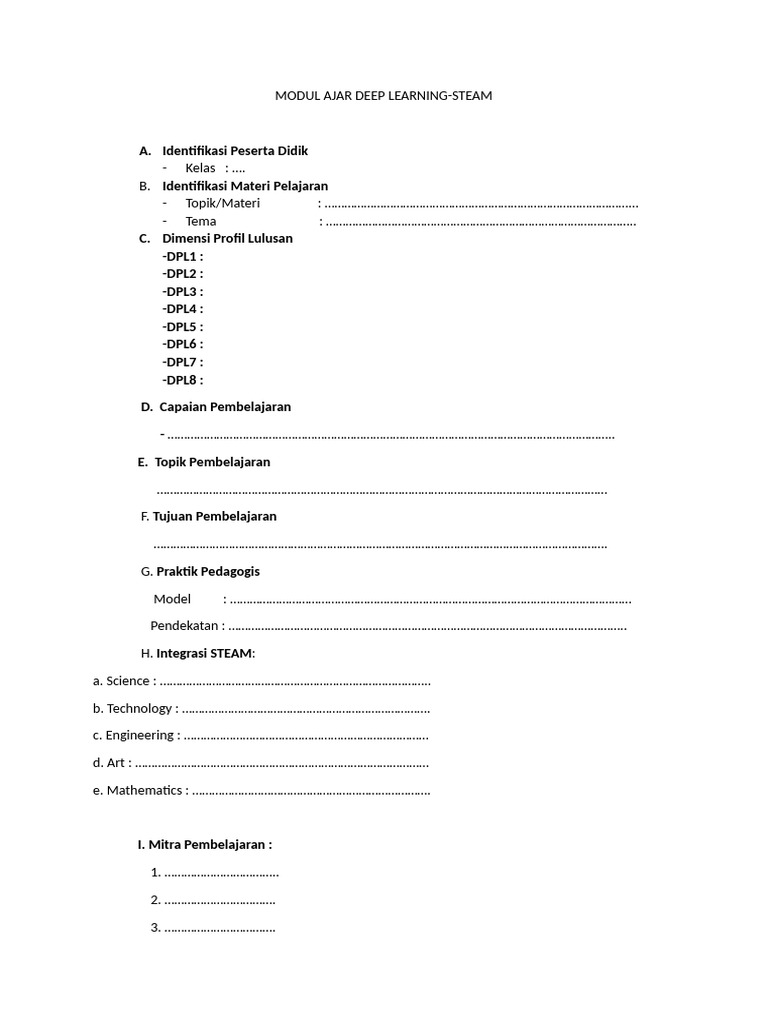Draft Modul Ajar Deep Learning New | PDF