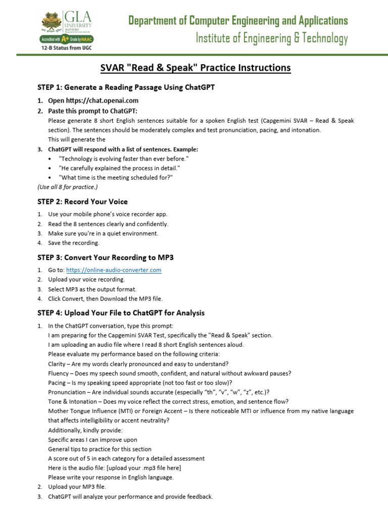 SVAR Read & Speak Practice Guide | PDF | English Language | Accent ...