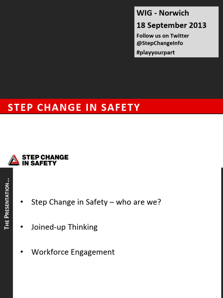 Step Change in Safety Wig-Norwich-September-2013 | PDF | Occupational ...