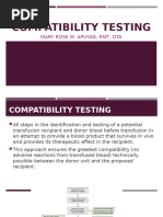 Blood Crossmatch Form | PDF