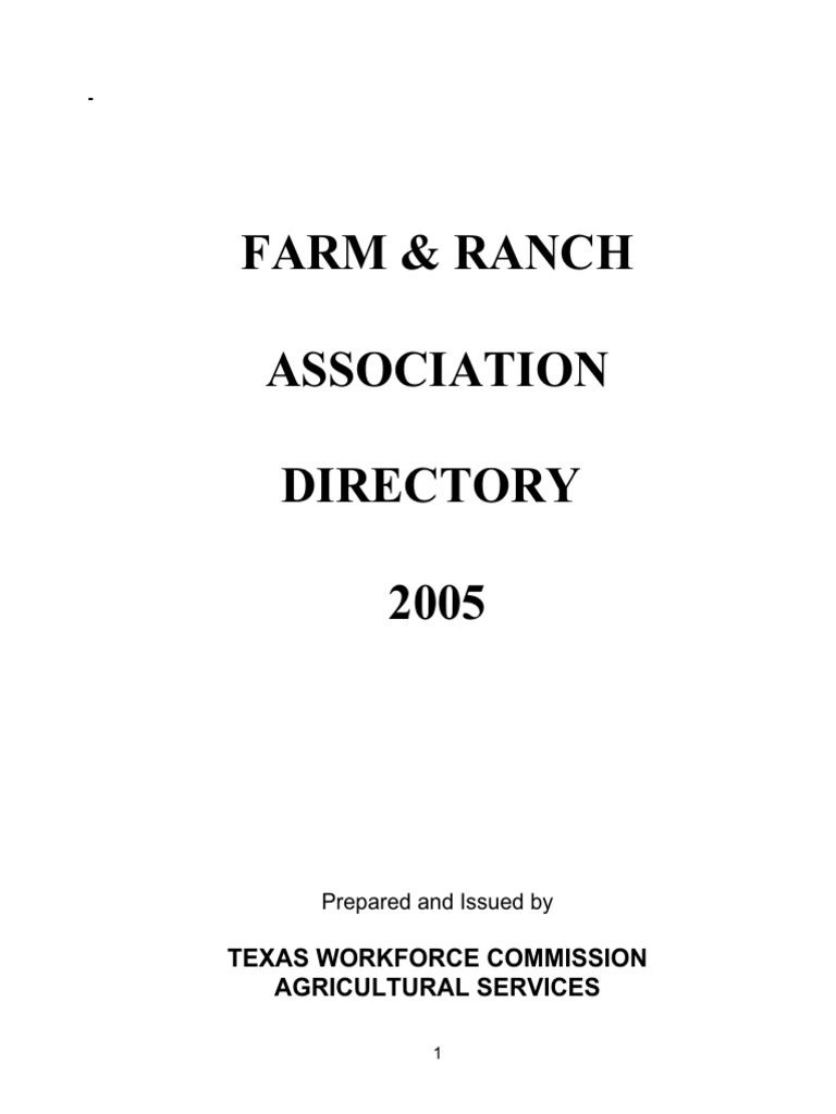 Texas Agricultural Association Directory | PDF | Texas | Austin