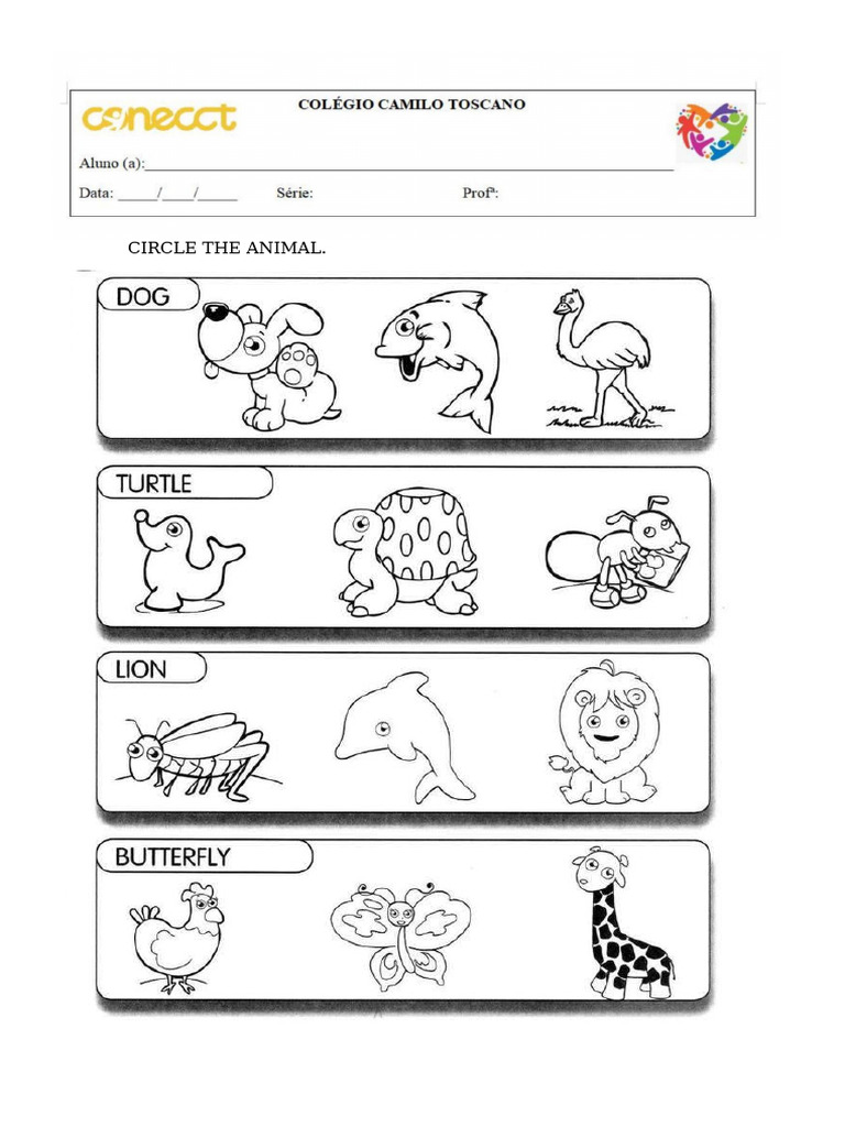 Circle The Animal | PDF