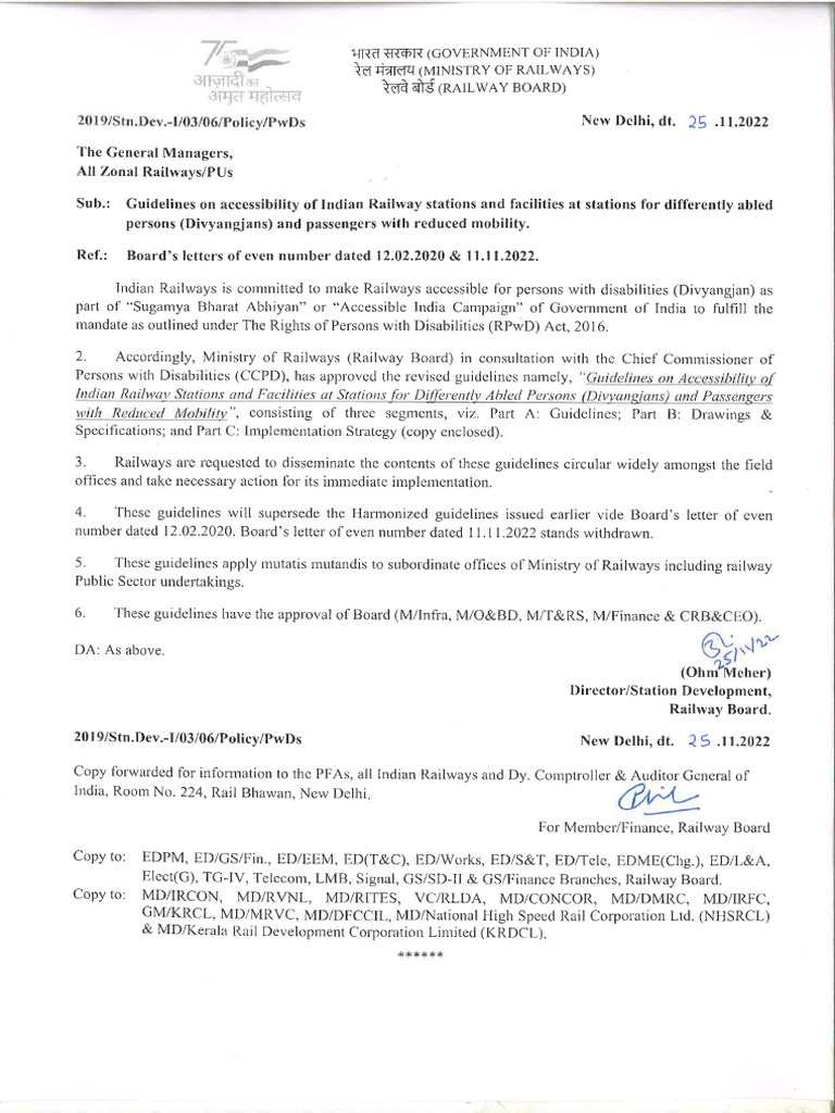 IR Guideline For Divyangjan Facilities. | PDF