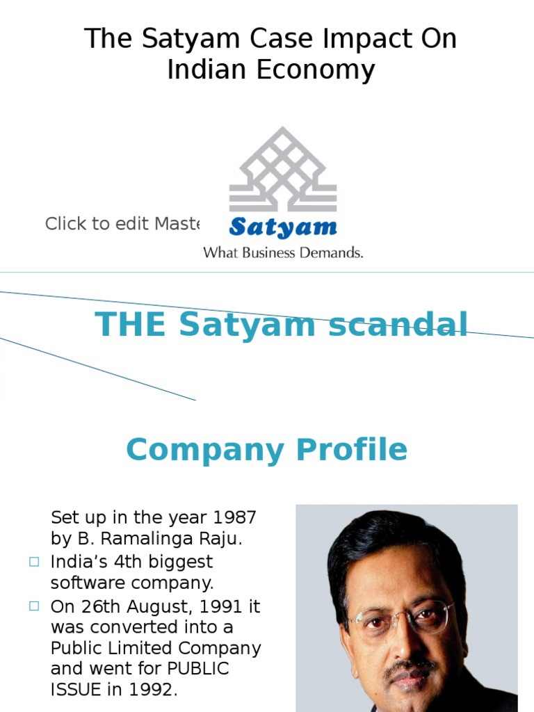 The Satyam Case Impact On Indian Economy | PDF | Companies | Economies