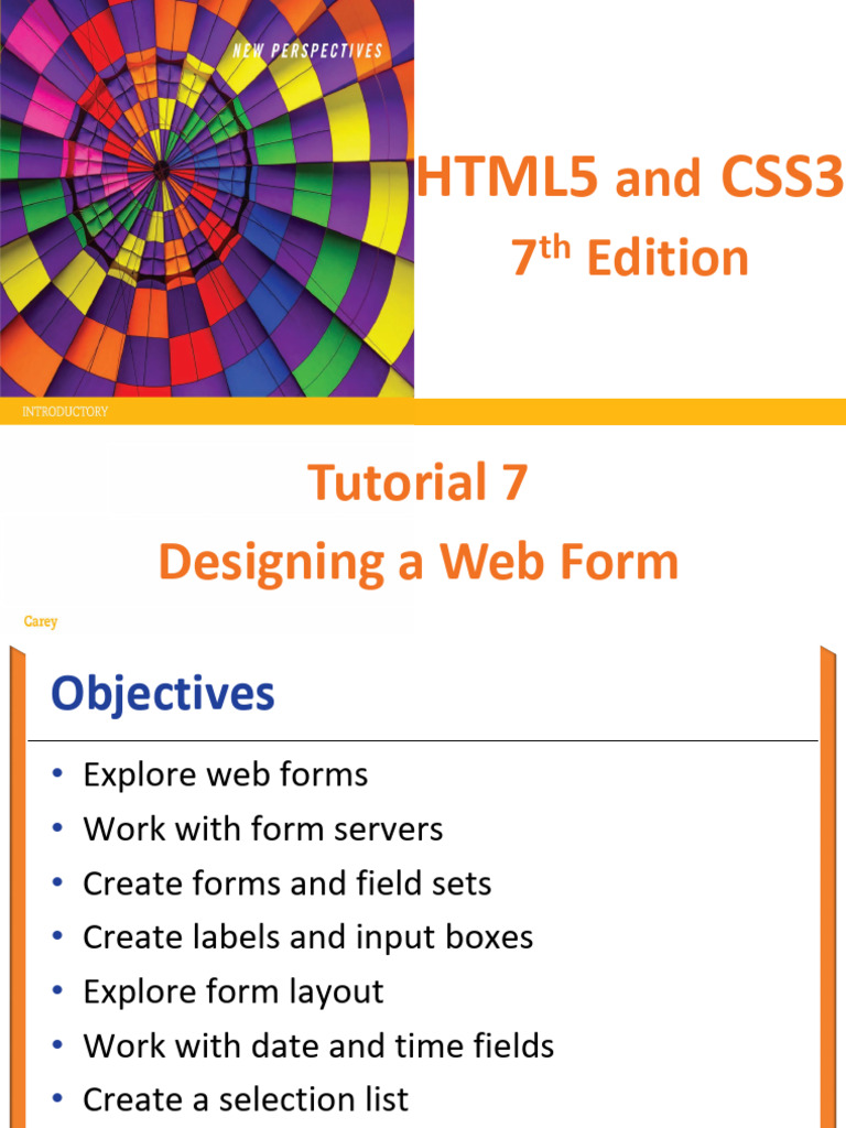 Tutorial 7 - Designing A Web Form | PDF | Regular Expression | World Wide Web