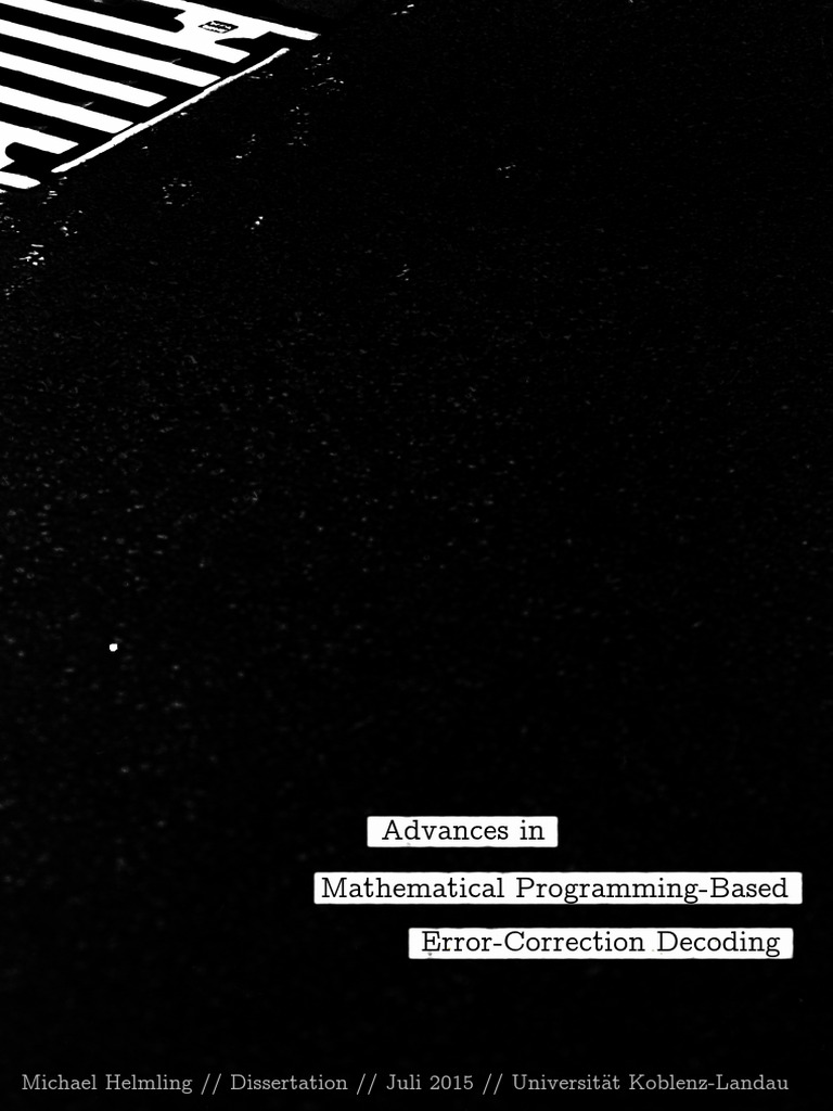 Diss Helmling | PDF | Linear Programming | Matrix (Mathematics)