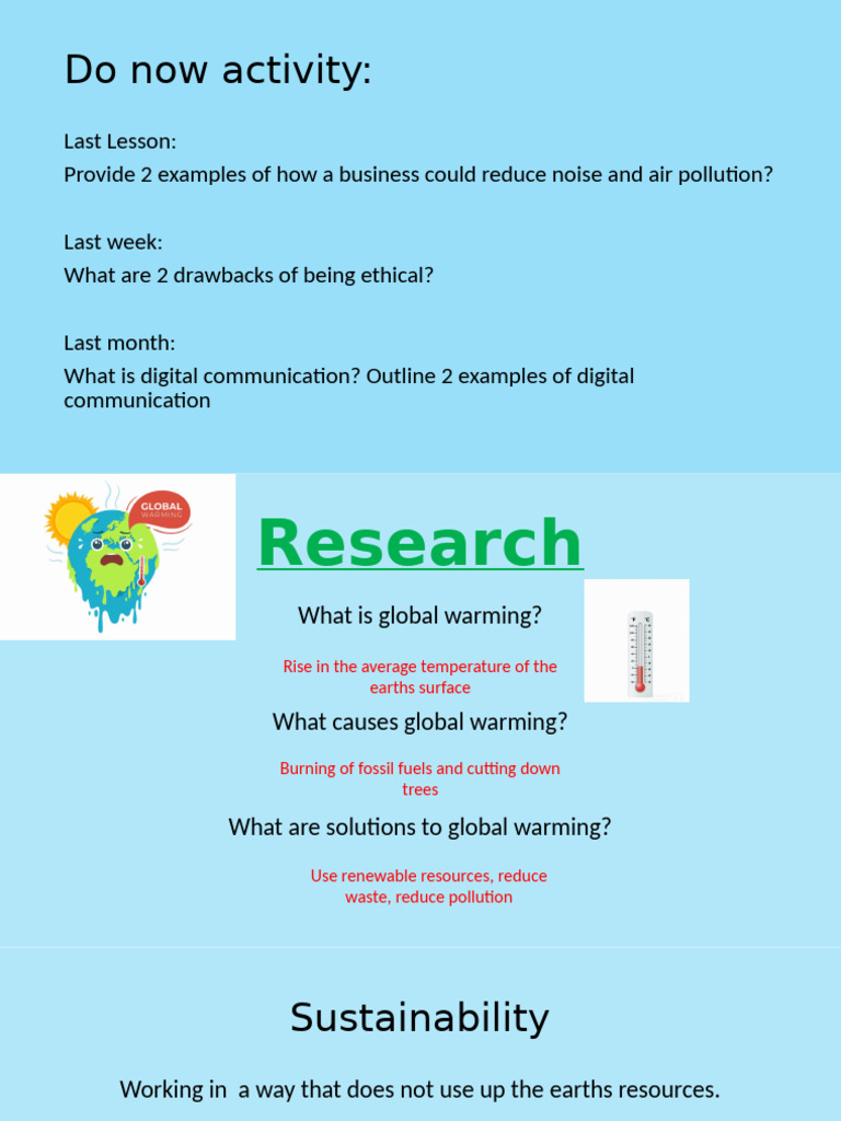Ethical and Environmental Considerations L3 | PDF | Climate Change ...