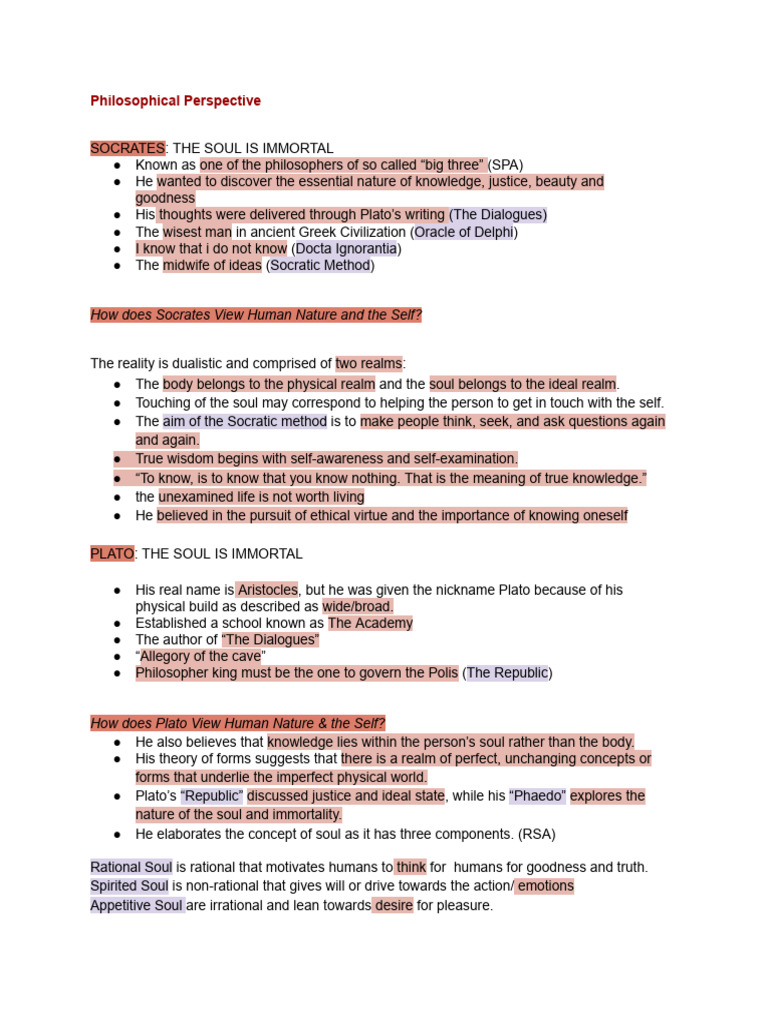 UTS Prelim | PDF | Soul | Unconscious Mind