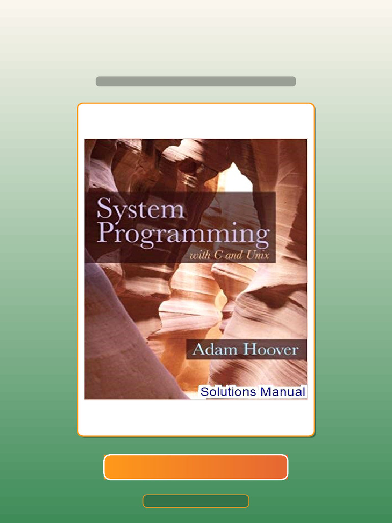 System Programming With C and Unix 1st Edition Hoover Ebook and ...