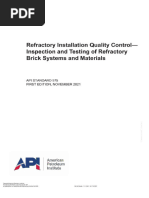 API 936 Refractory Standards Overview | PDF