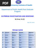 Outbreak Investigation Report Template - 3rd Edition IDSR | PDF ...