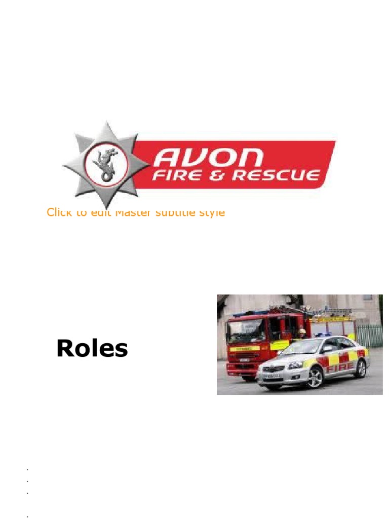 Fire Service Roles & Functions Guide | PDF | Fire Engine | Traffic ...