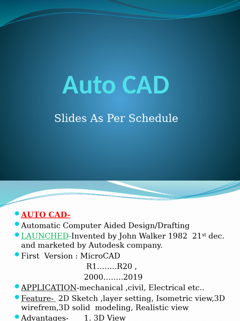 Civil Auto Cad PPT (3) (Autosaved) | PDF | 3 D Computer Graphics | Icon (Computing)