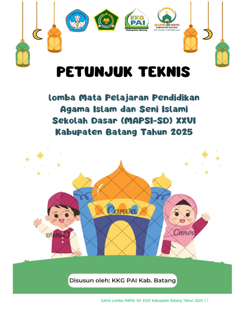 Juknis Lomba MAPSI SD Batang 2025 | PDF