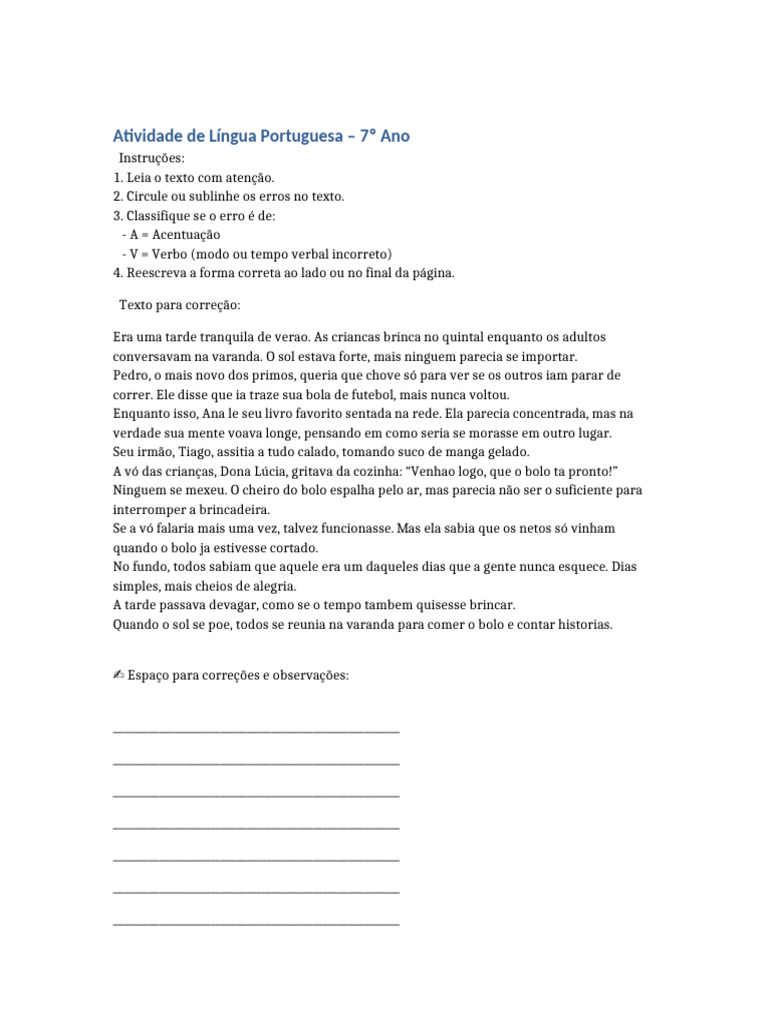 atividade_portugues_7ano | PDF
