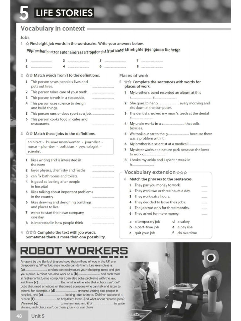 Gateway To The World A2 Unit 5 Workbook | PDF