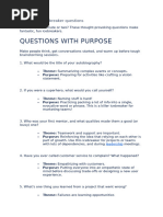 Toastmasters Table Topics Questions Cheat Sheet | PDF