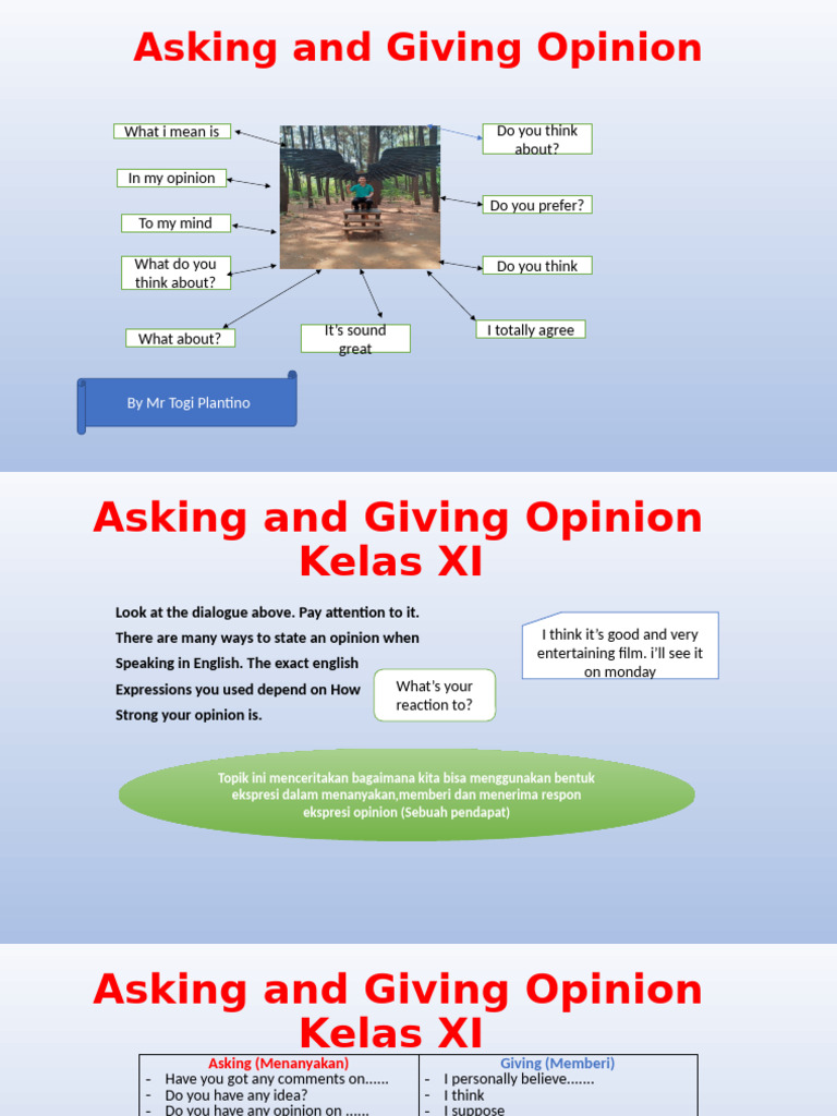 Expressing Opinions in English | PDF
