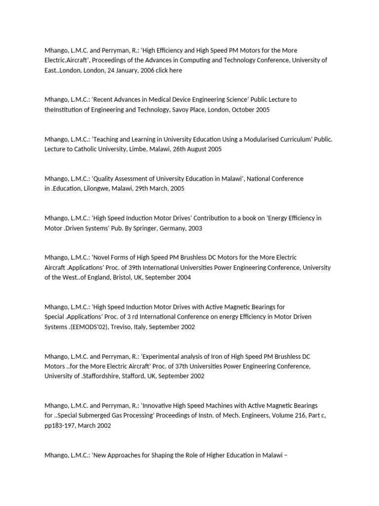 Mhango, L.M.c-all Electric Aircraft | PDF | Electric Motor | Machines