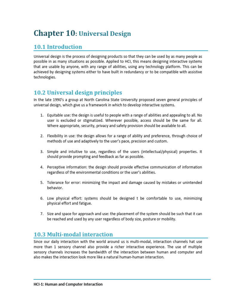 Chapter 10 - HCI-1 Humand and Computer Interaction | PDF | Speech | Phoneme