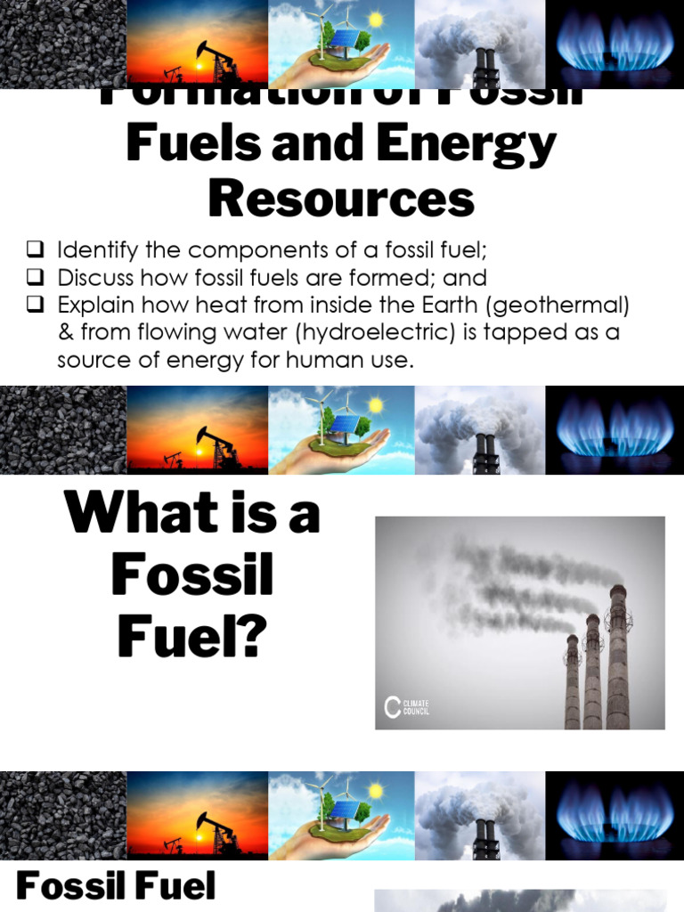 LESSON 56 Formation of Fossil Fuel and Energy Resources | PDF | Fuels | World Energy Resources