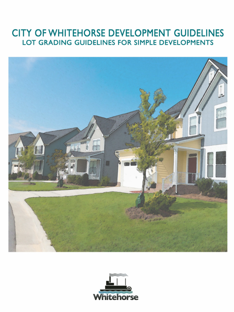 Lot Grading Plan Guidelines | PDF | Drainage | Engineering Tolerance