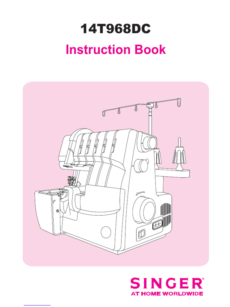 14t968dc Singer | PDF | Sewing Machine | Seam (Sewing)