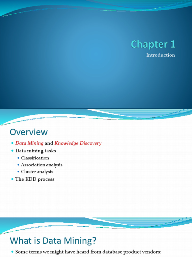 introduction_ffd498957fab3468d57297b9717d9d43 | PDF | Data Mining | Cluster Analysis