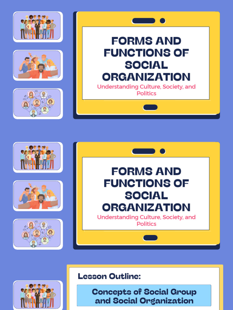 Topic 6 Forms and Functions of Social Organization | PDF | Social Group ...