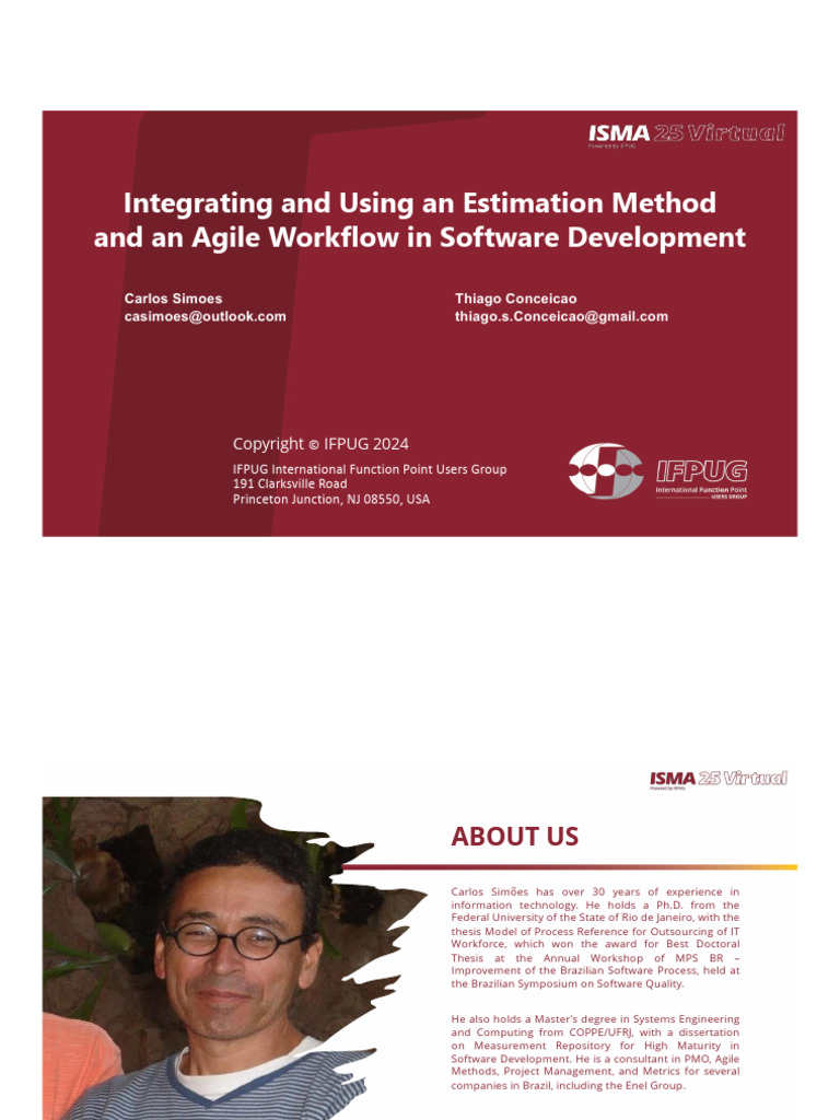 (Simoes & Silva, 2025) Baseline-V15 - Agile - Workflow - Presentation - ISMA2025 | PDF | Agile ...