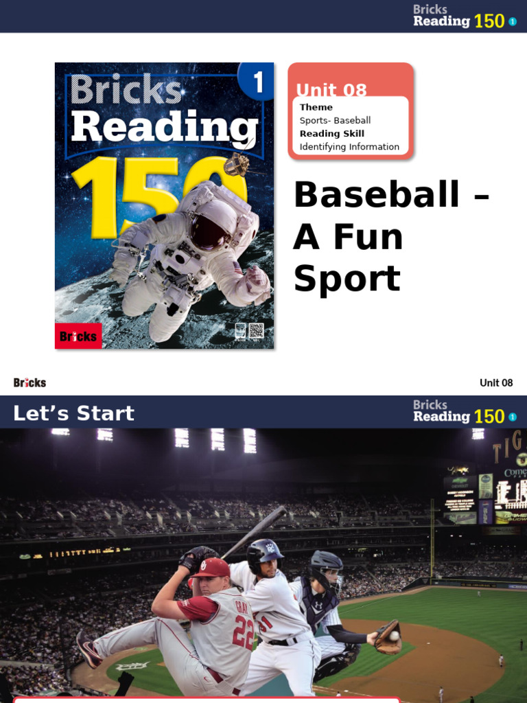 New Bricks Reading 150 L1 SB PPT Unit 08 | PDF | Ball And Bat Games ...