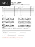 USAV Volleyball Line-Up Sheet | PDF | Volleyball | Olympic Sports