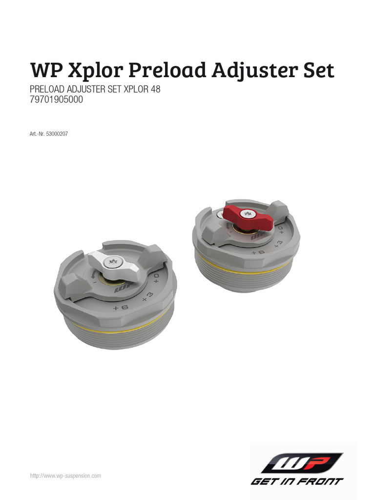 WP Xplor 48 Preload Adjuster Guide | PDF
