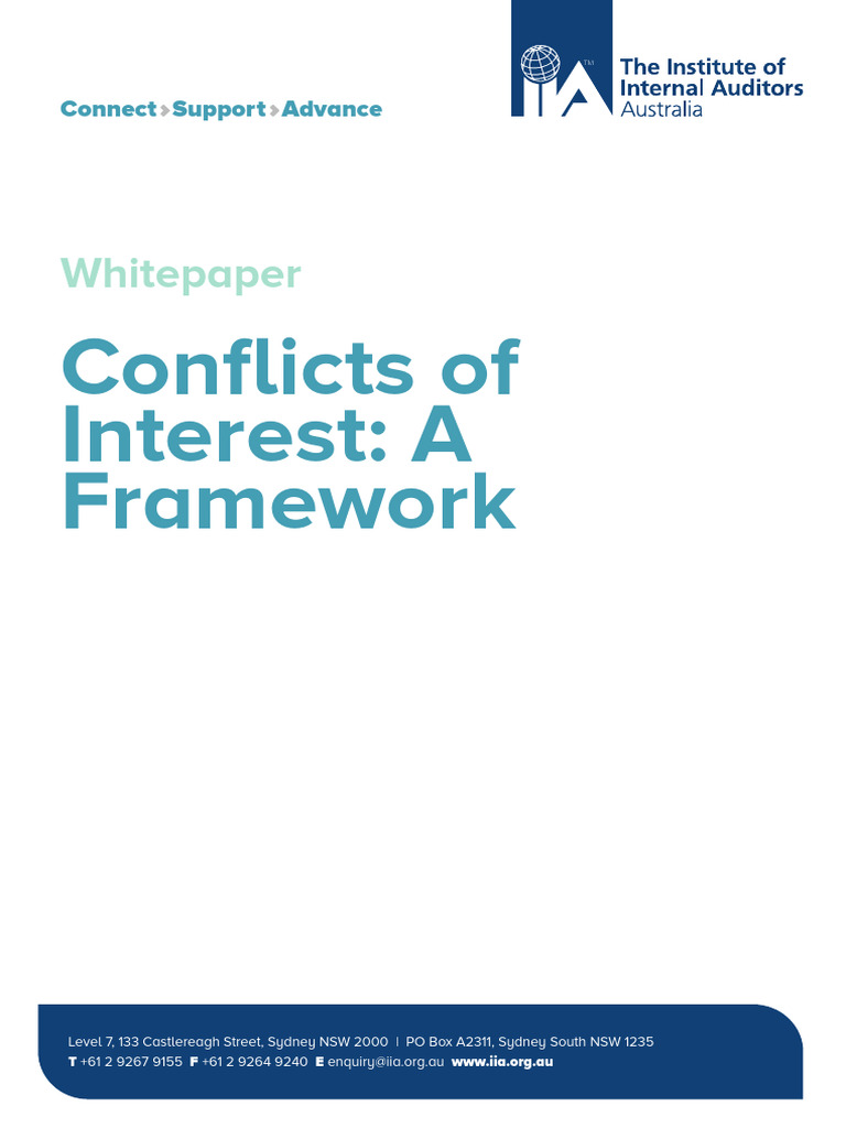 Conflicts of Interest - 1 | PDF | Internal Audit | Conflict Of Interest