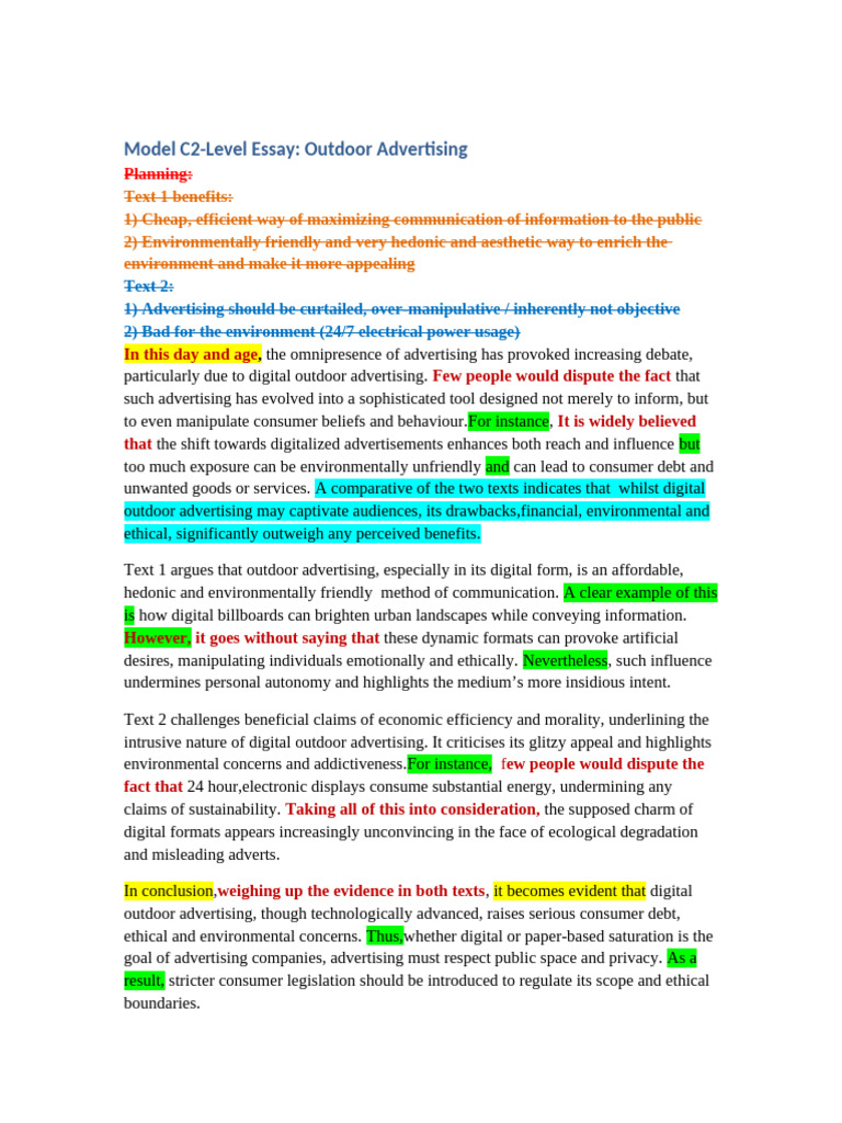 Digital Outdoor Advertising Debate | PDF | Advertising | Communication