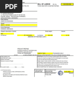 Congen Bil | PDF | Bill Of Lading | Cargo