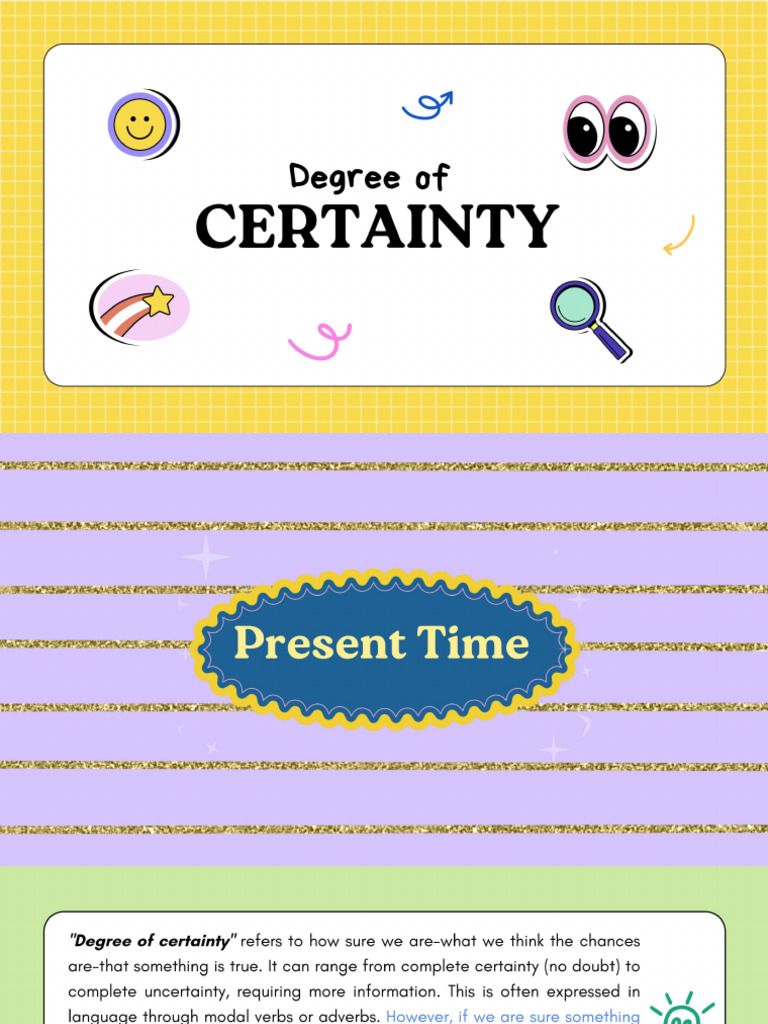 Degree of Certainty | PDF