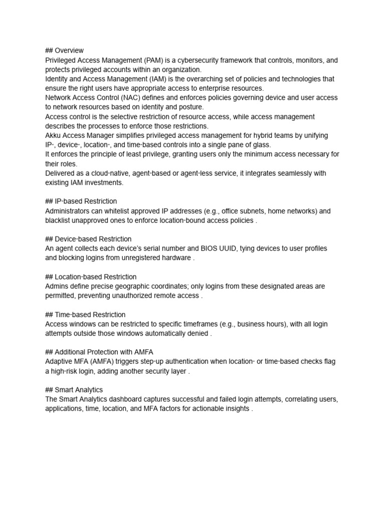 Access Management | PDF