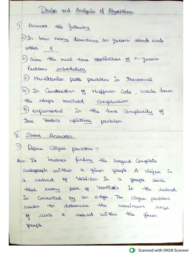 DAA Assignment | PDF