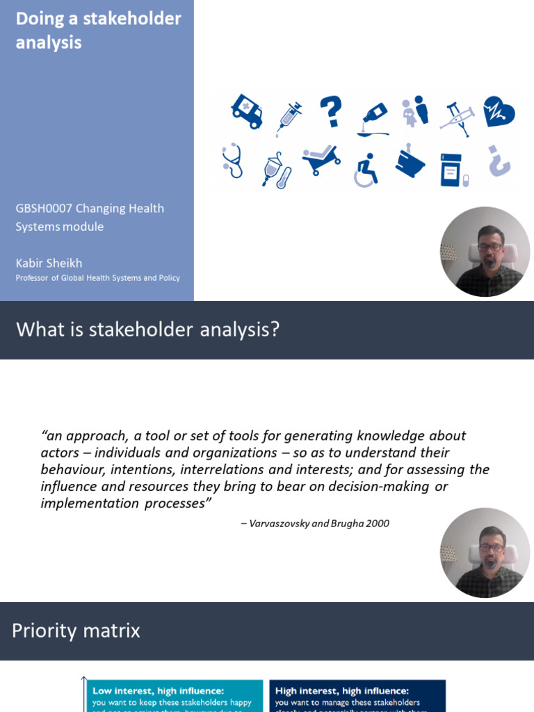 Stakeholder Analysis in Health Systems | PDF
