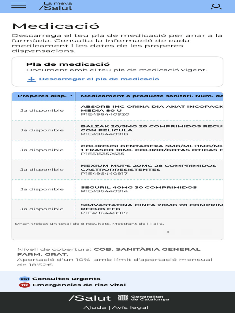 Medicació - La Meva Salut 3 | PDF
