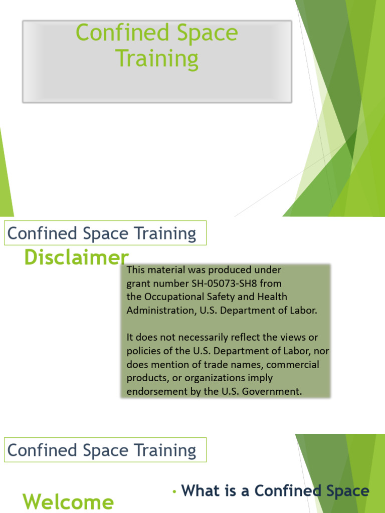 Confined Space Training Pdf Carbon Dioxide Personal Protective