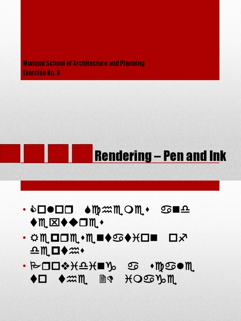 Rendering - Pen and Ink 02 | PDF