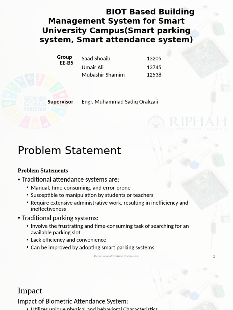 FYP Final Presentation | PDF | Biometrics | Internet Of Things