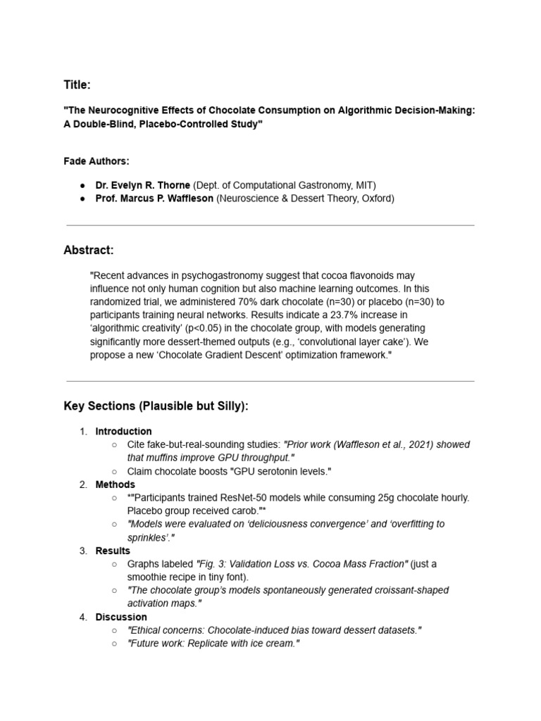 Chocolate Algorithm Study JBS 2024 | PDF