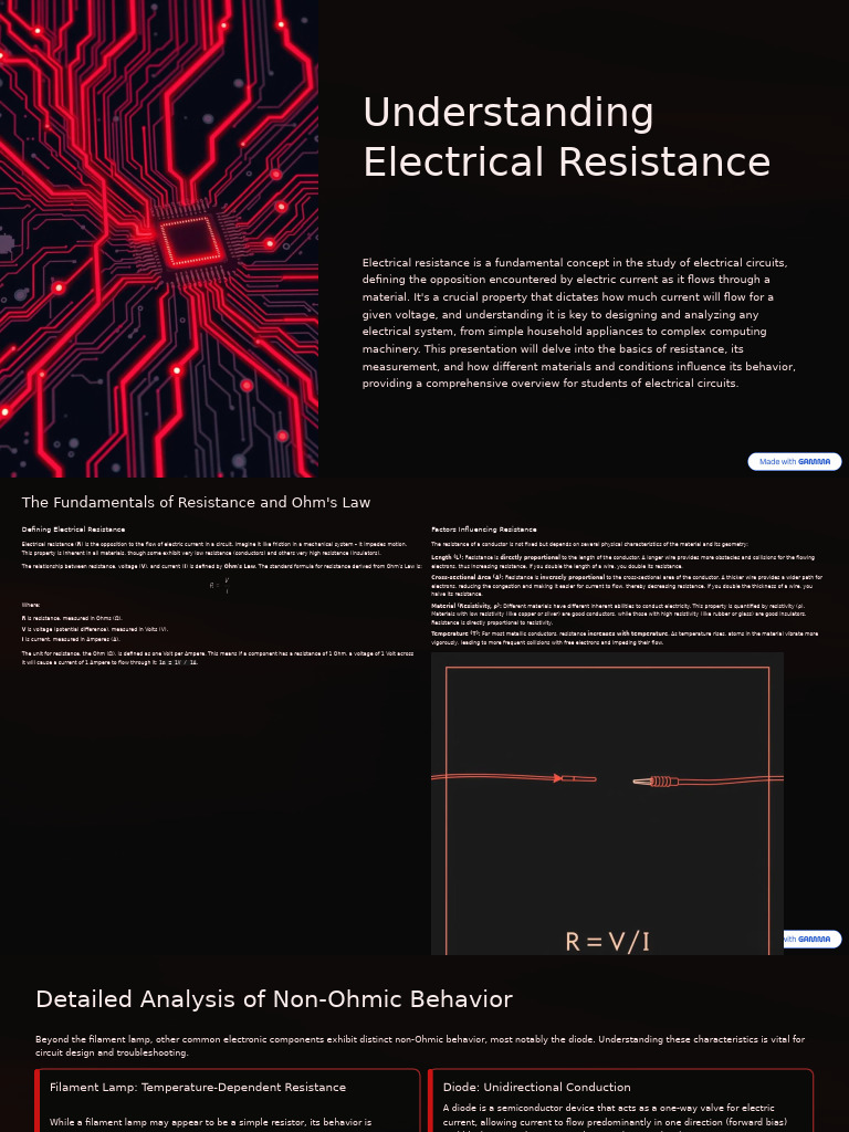 Understanding Electrical Resistance | PDF | Electrical Resistivity And Conductivity | Diode