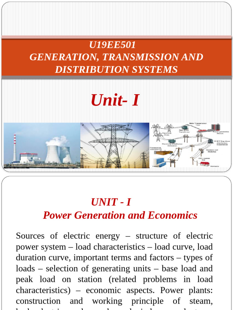 GTD - Unit - 1 | PDF | Power Station | Boiler